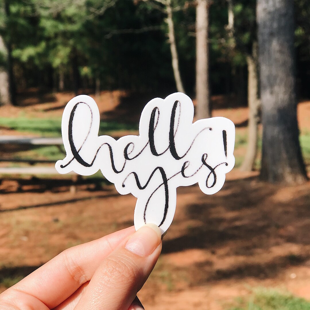 Oui bien sûr Autocollant en vinyle de 2,5 po - Etsy France