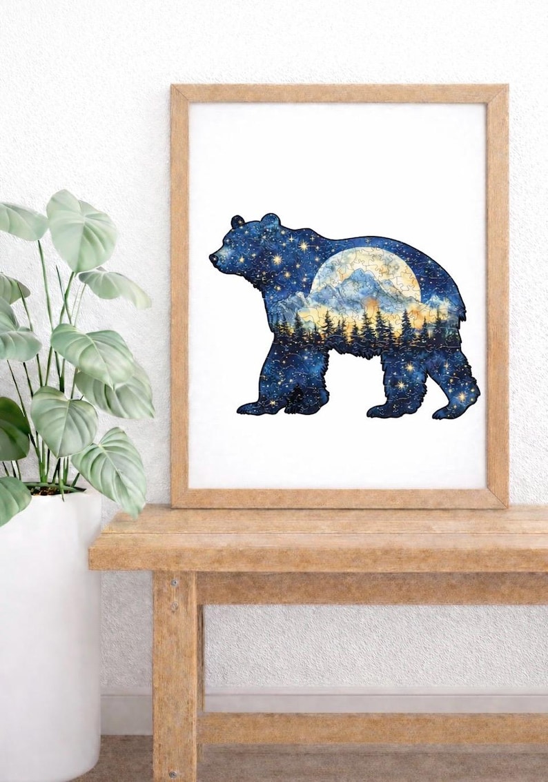 3D Bear Puzzle – Wooden 3D Model Kits for Adults to Build – Model Kits ...