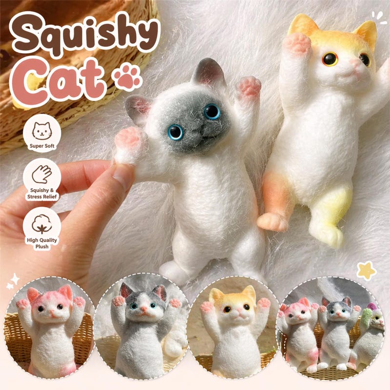 Realistic Cat Squishy - Etsy