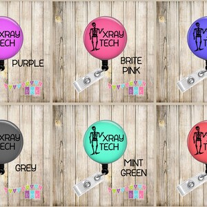Xray Tech Radiology Technician Button Badge Reel - Etsy