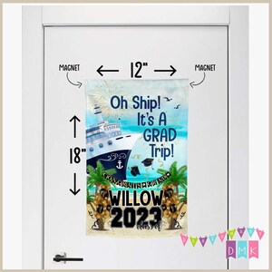 Oh Ship! It's a GRAD Trip! - Black & Gold - Cruise Door Decoration ...