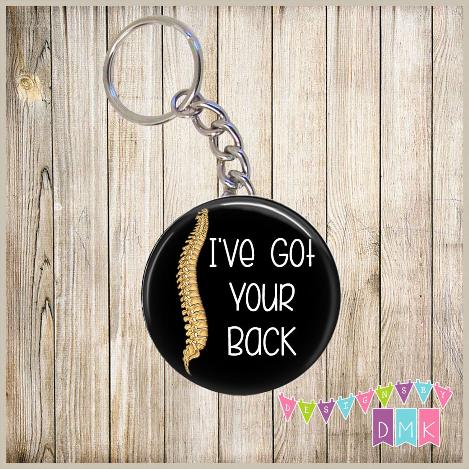 I've Got Your Back Black Chiropractor KEYCHAIN You | Etsy