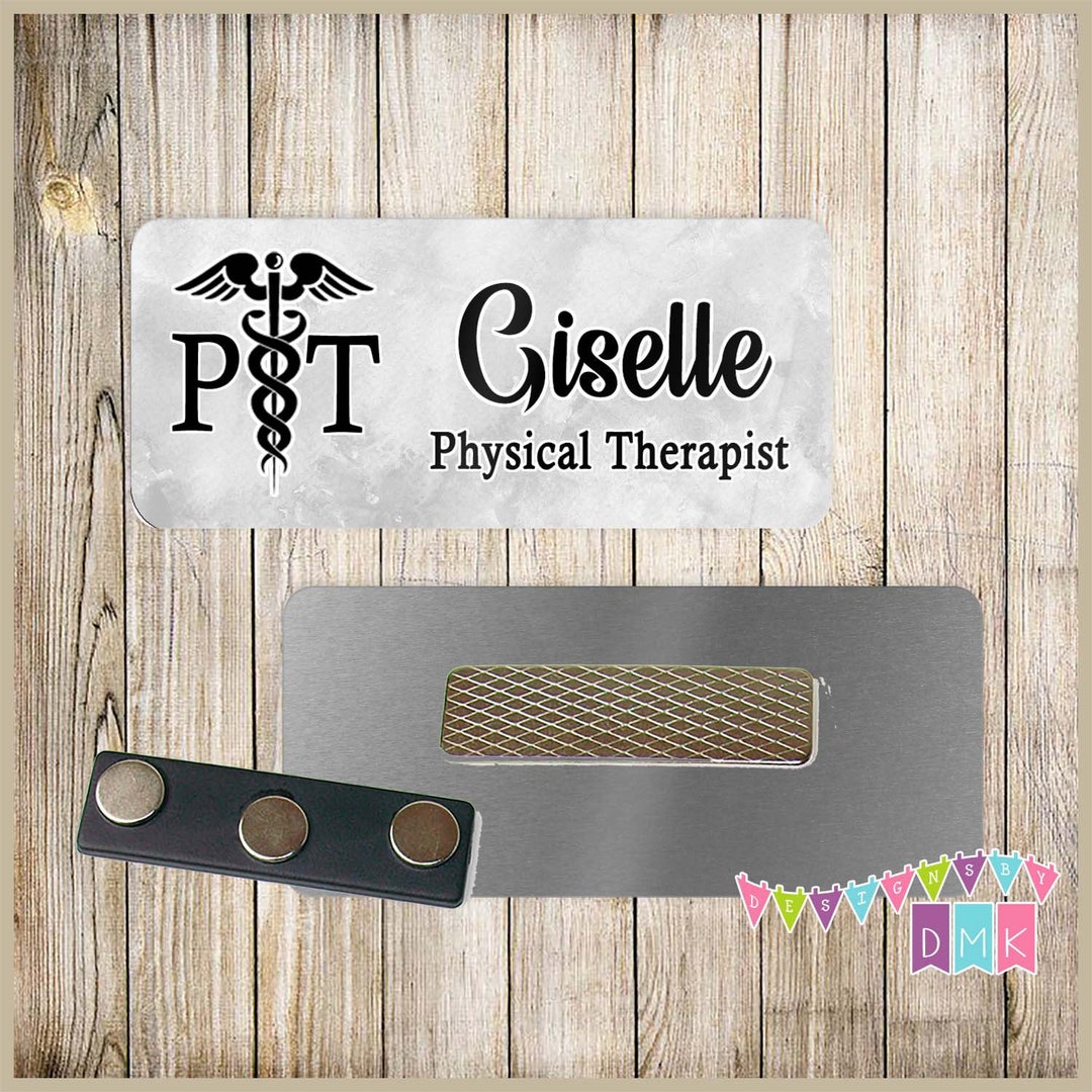 Physical Therapy - Medical Symbol - Grey Watercolor - PERSONALIZED ...