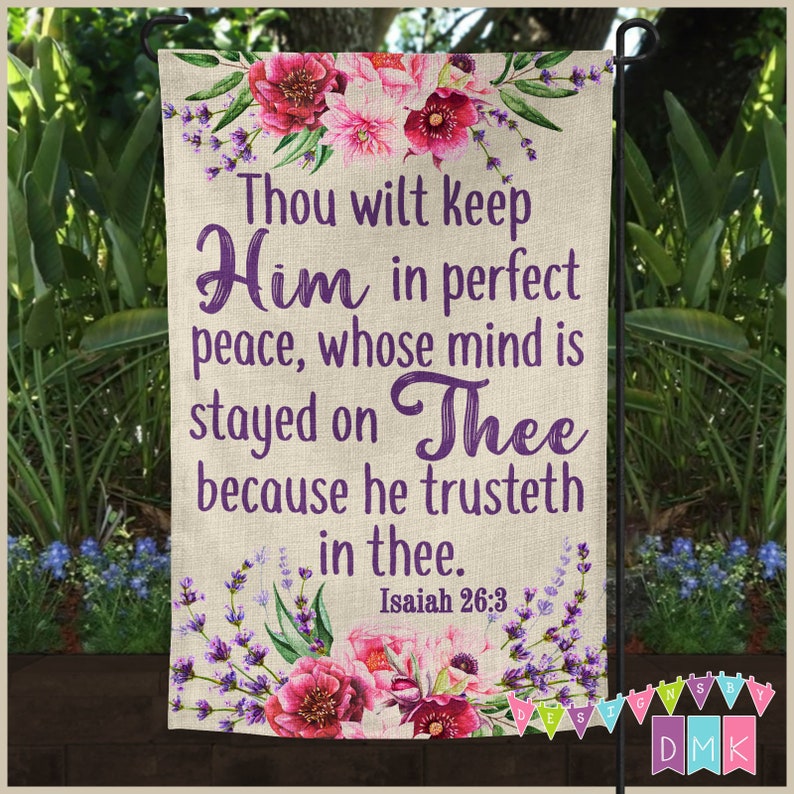 Thou Wilt Keep Him in Perfect Peace Isaiah 26:3 Garden | Etsy