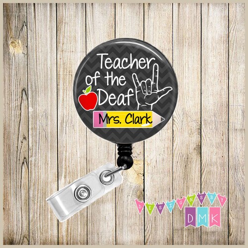 ASL Interpreter Sign Language PERSONALIZED Button Badge - Etsy