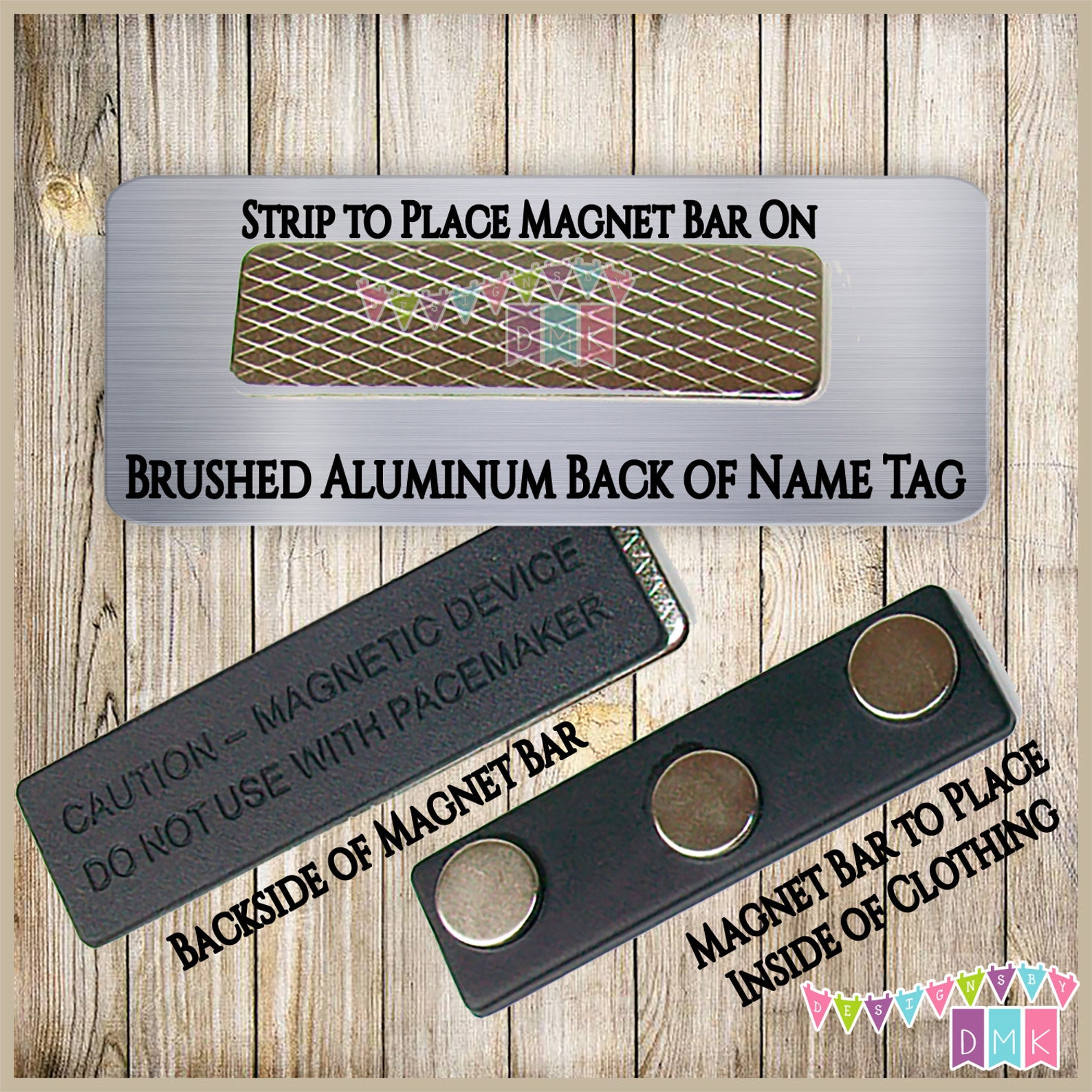 Custom Name Tag Use Your Logo 1.25 X 3 | Etsy