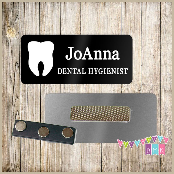 Magnetic Name Tag - Etsy