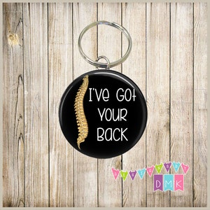 I've Got Your Back Black Chiropractor KEYCHAIN You - Etsy