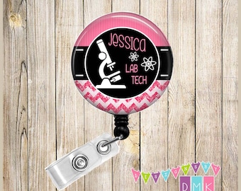Microscope Badge Reel - Etsy