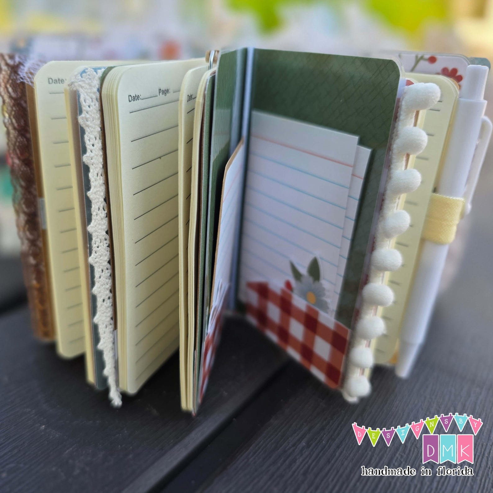 Mini Travelers Notebook - TN - HANDMADE - Farmhouse - Chickens - Junk ...