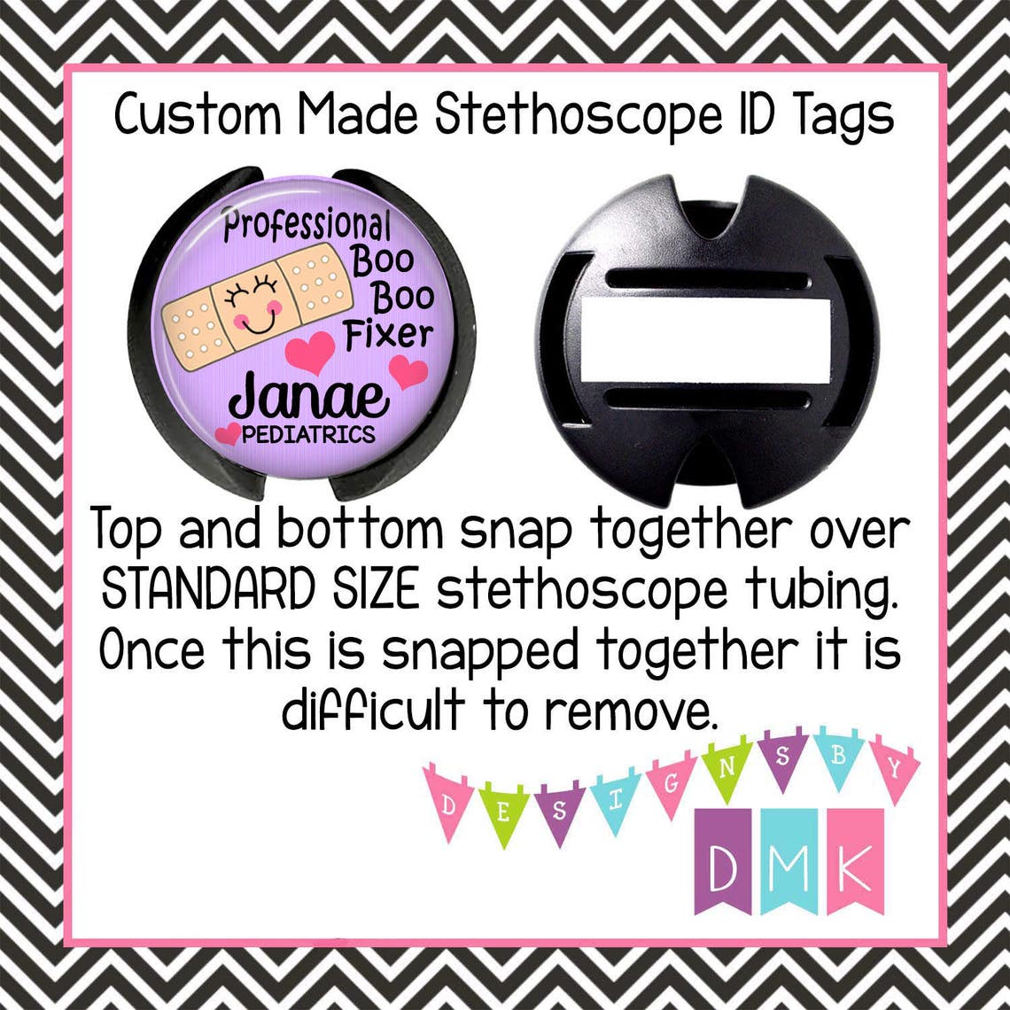 Personalized EMT Ambulance Stethoscope ID Name Tag | Etsy