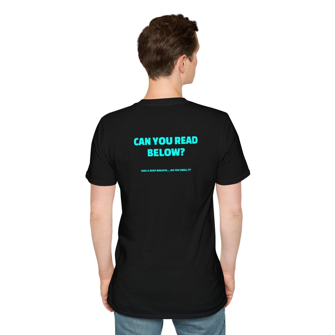 Funny - Can You Read Below? T-shirt | Funny Text Graphic Tee - Etsy