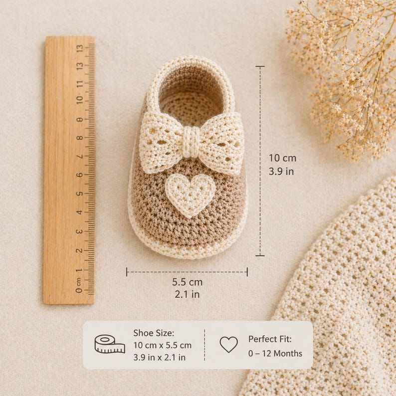 Einfache Babyschuhe für Babys häkeln PDF |Anfängerfreundliche ...