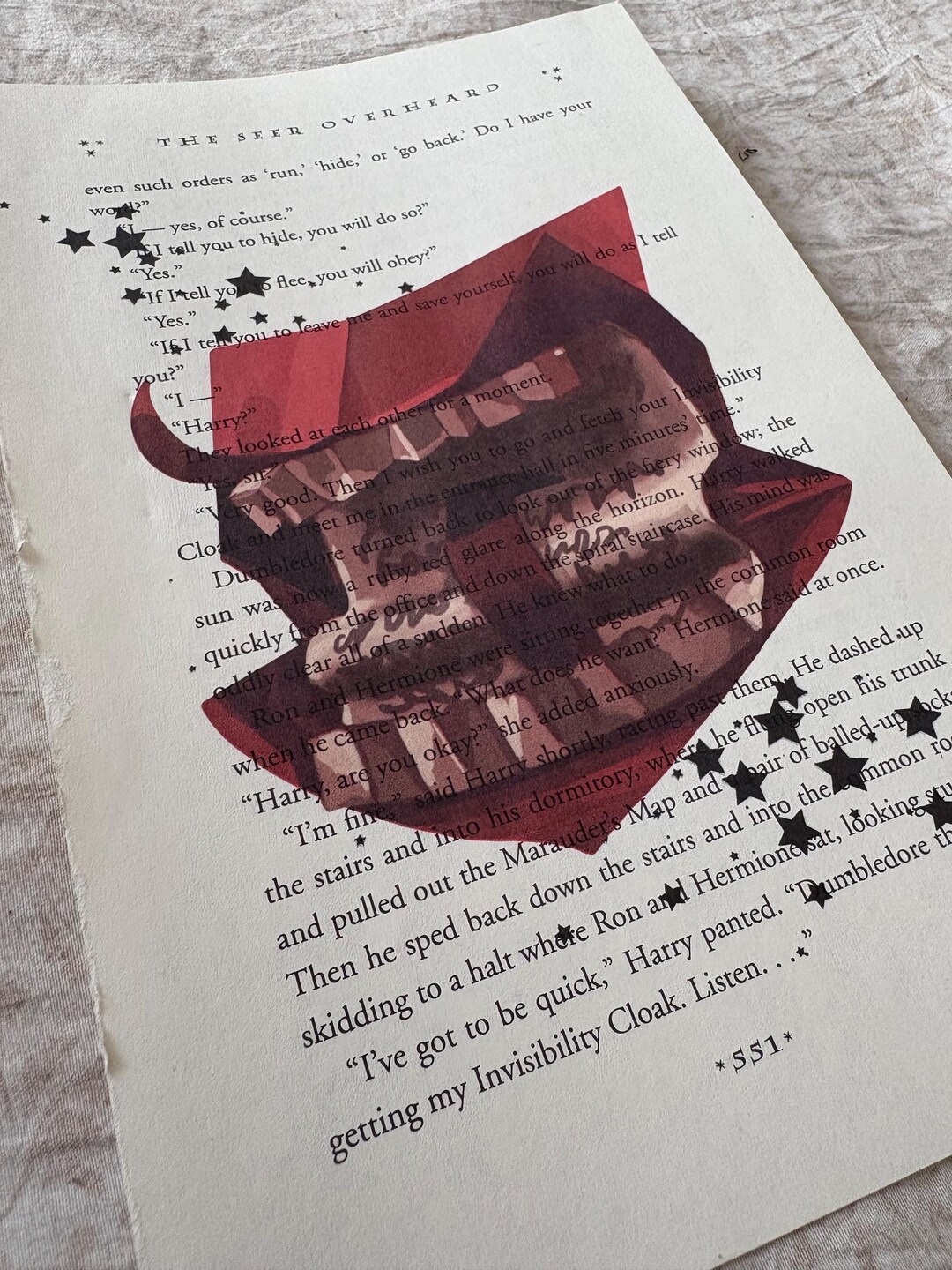 Harry Potter Book Page Art Howler Print Wall Decor - Etsy