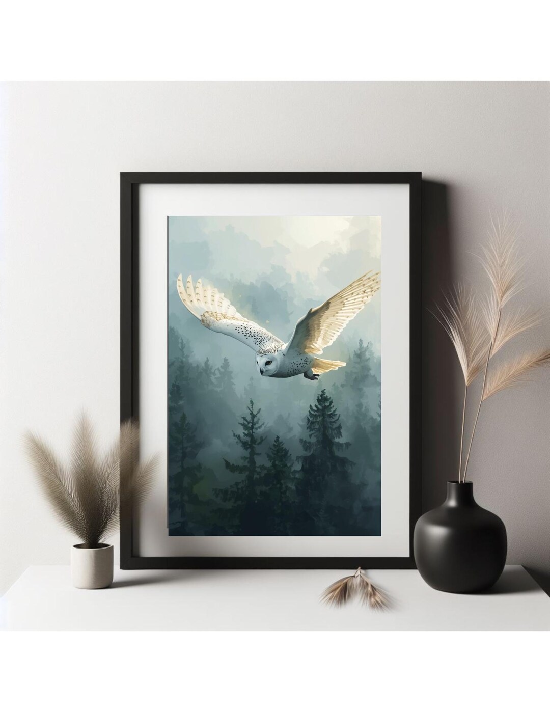 Harry Potter Book Page Art Flying Hedwig Digital File Print Art - Etsy