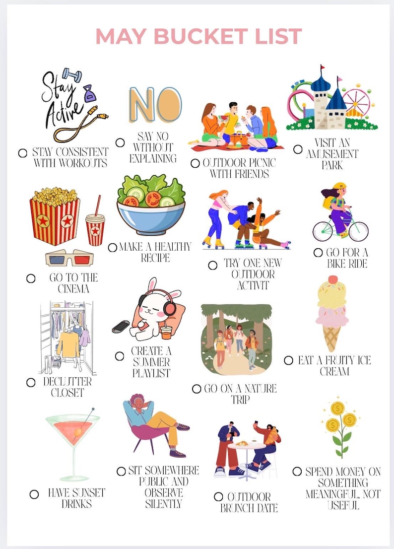2026 Bucket List - June Birthday Edition - Etsy