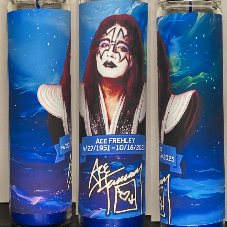 Ace Frehley Tribute Prayer Candle – Rock Music Devotional, KISS ...