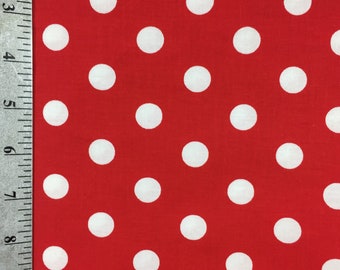 Red Freckles Fabric Black Dots Fabric 100% Cotton Quilting - Etsy