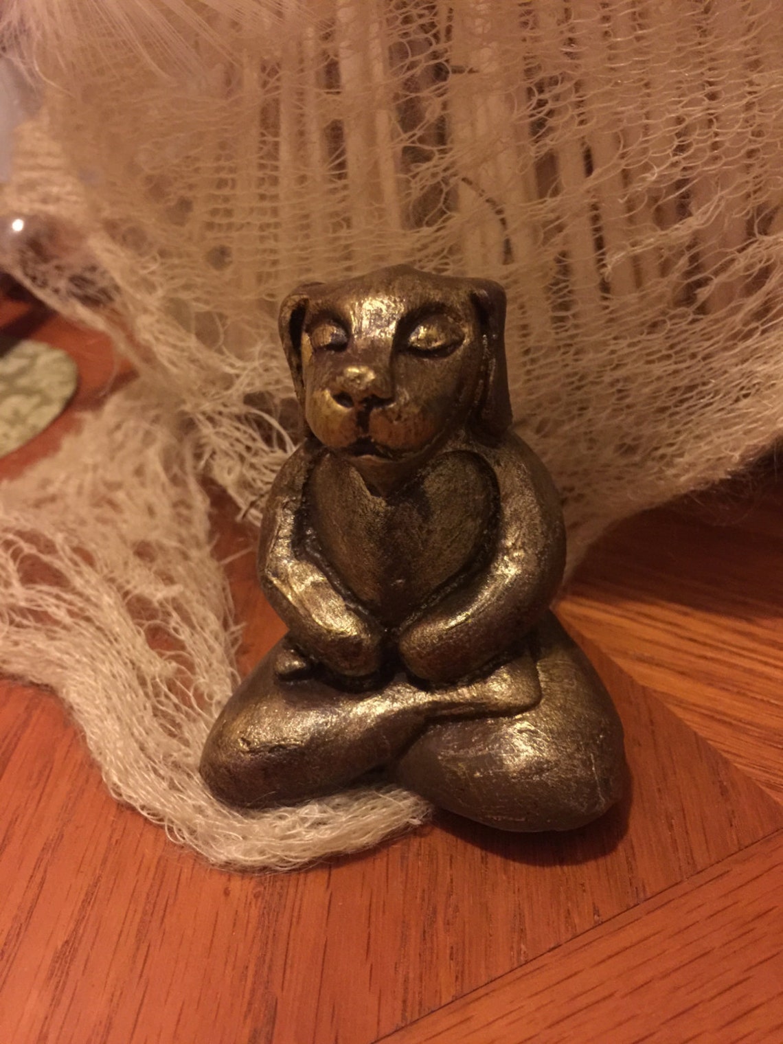 Buddha Dog Sculpture Buddha Sculpture Zen Puppy Statue Yoga Meditation ...