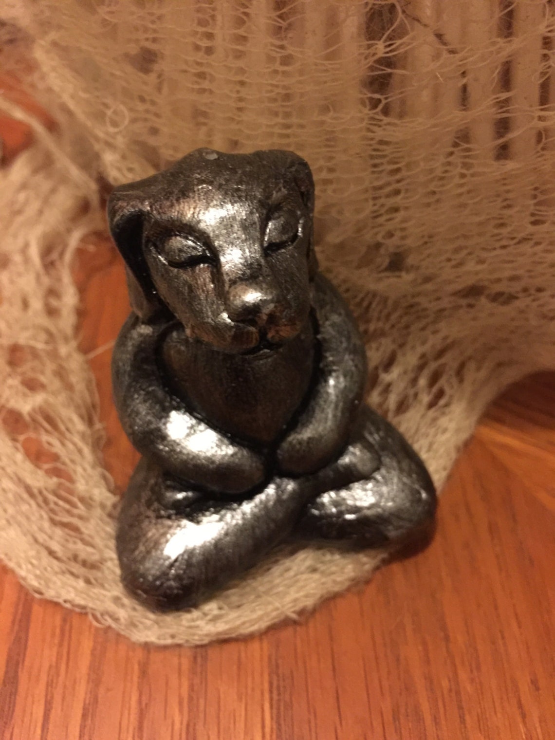 Buddha Dog Sculpture Buddha Sculpture Zen Puppy Statue Yoga Meditation ...