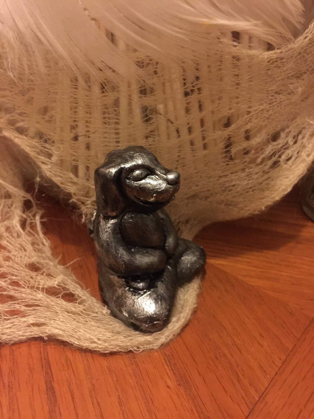 Buddha Dog Sculpture Buddha Sculpture Zen Puppy Statue Yoga Meditation ...
