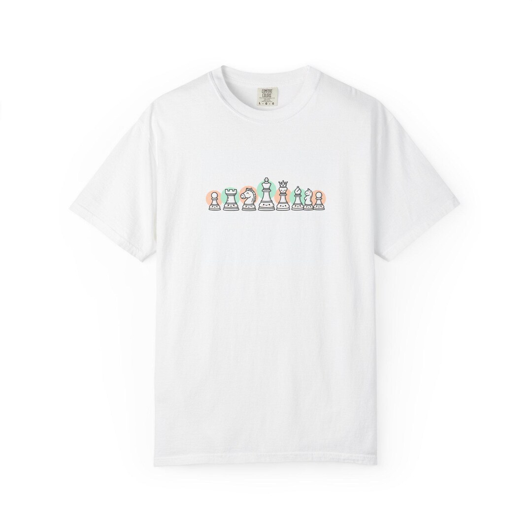 Kawaii Chess Pieces T-shirt | Cute Chessboard Illustration - Etsy