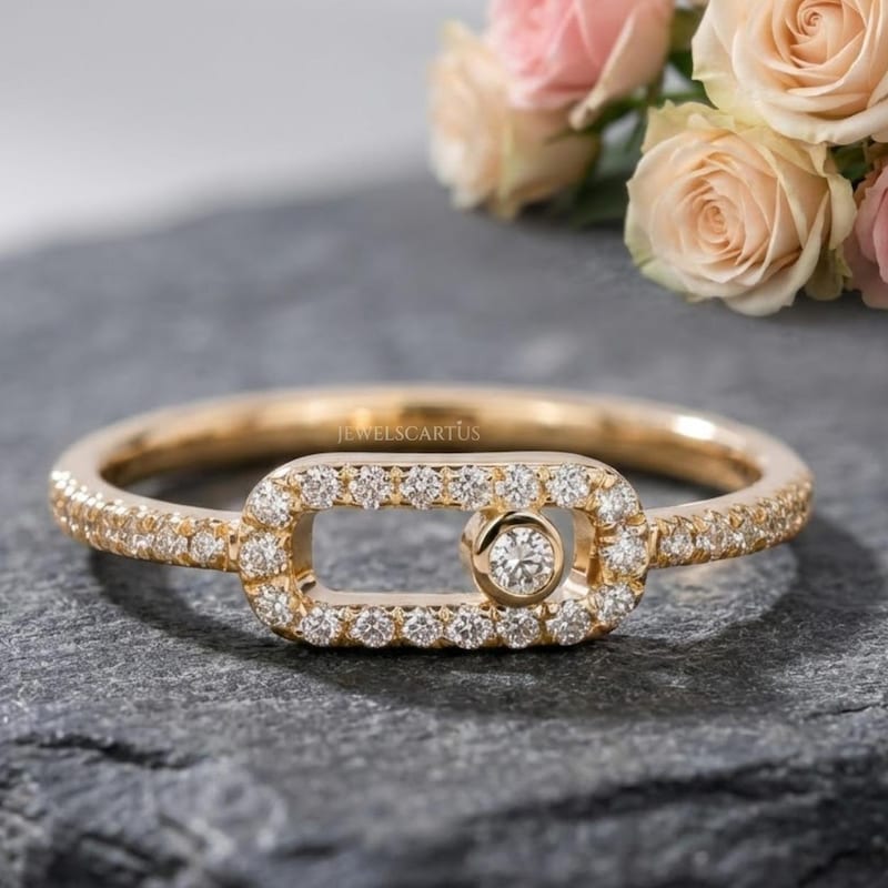 Diamond Move Ring - Etsy