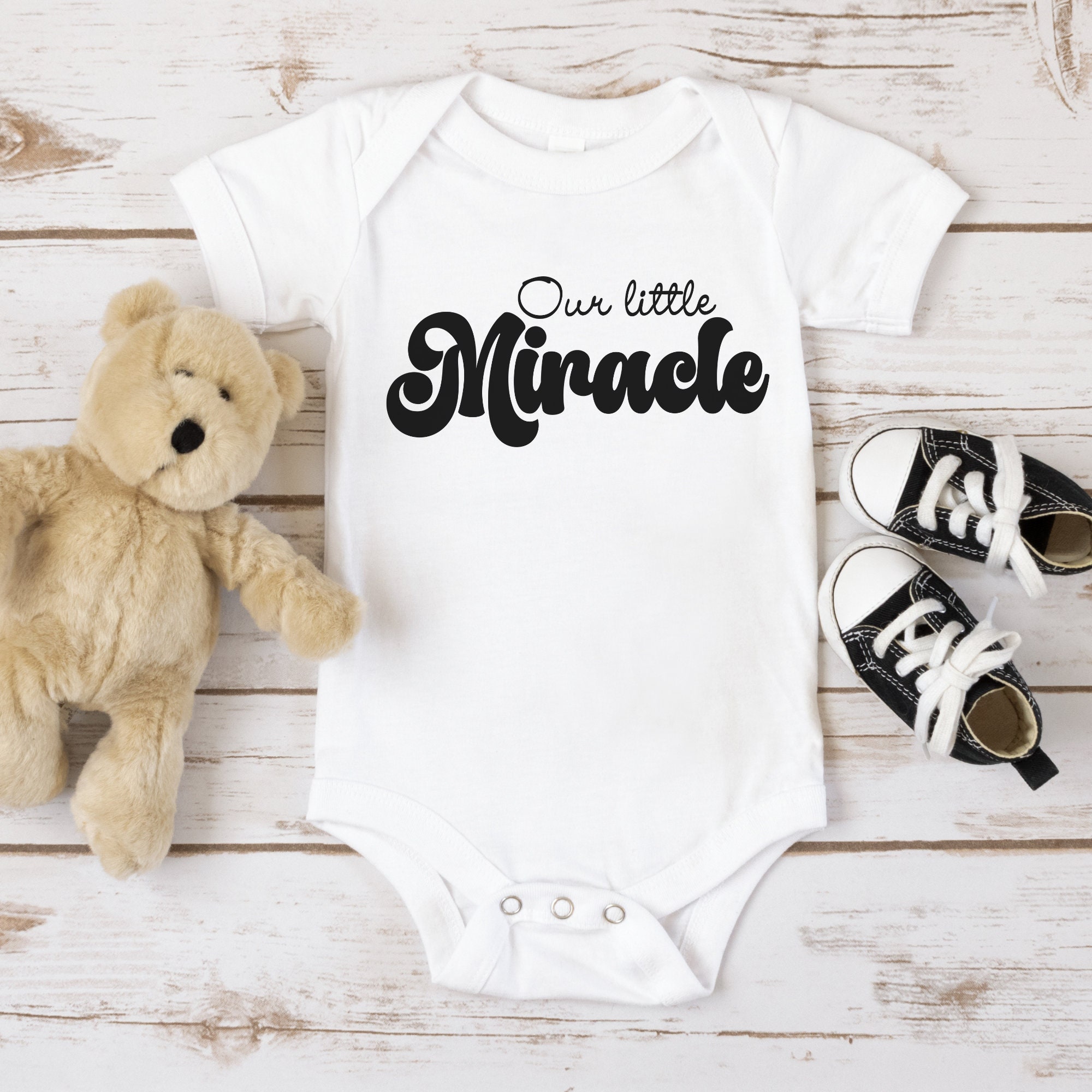 Baby Gift Svg, Our Little Miracle Svg, Retro Miracle Baby, Miracle Baby ...
