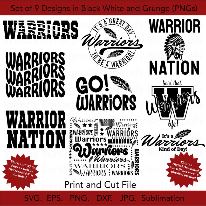 Warriors PNG Bundle, Warriors Nation SVG, Sports Mom, Sports Dad, Png ...