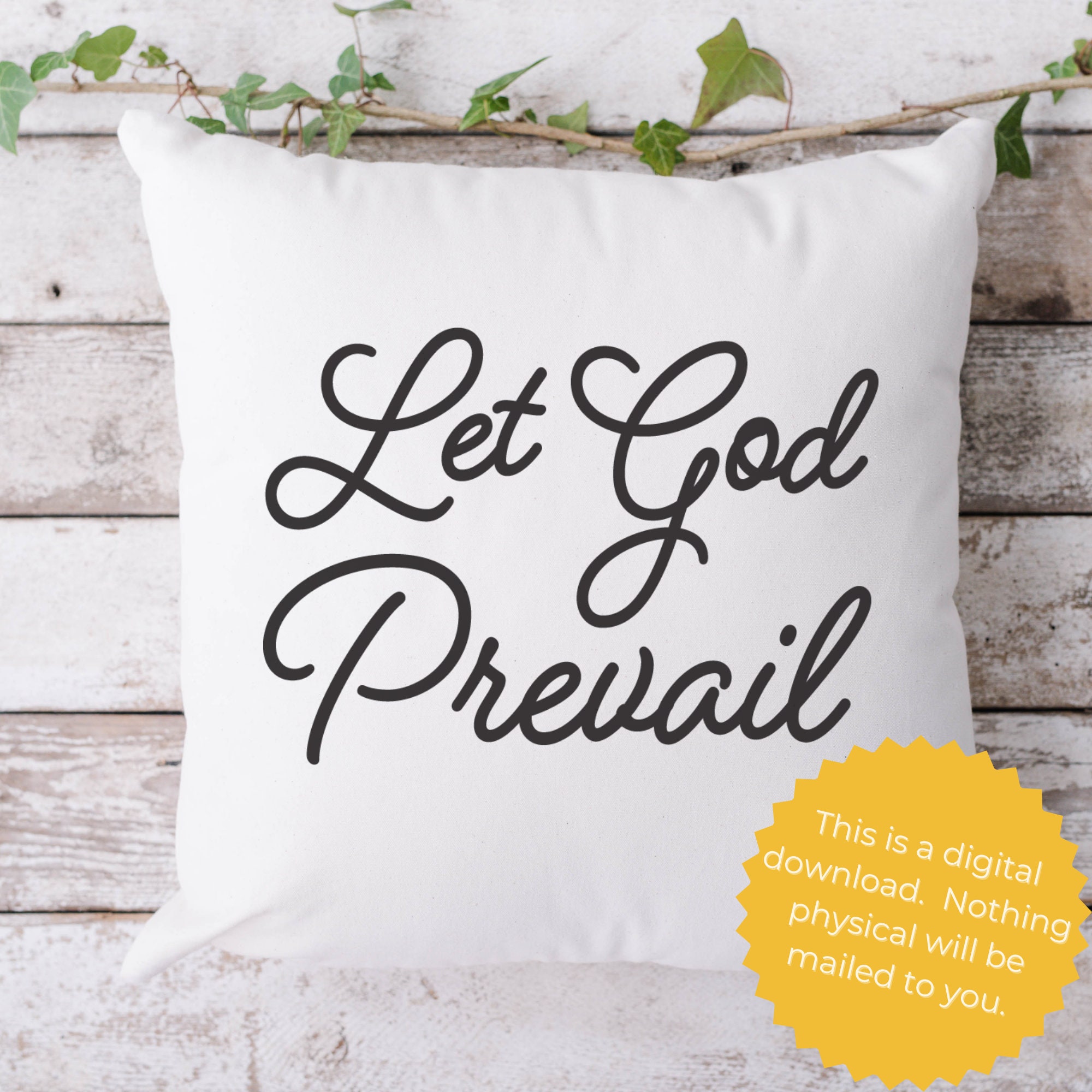 Let God Prevail Png, Jesus SVG, Cross SVG, Instant Download Svg, Png ...