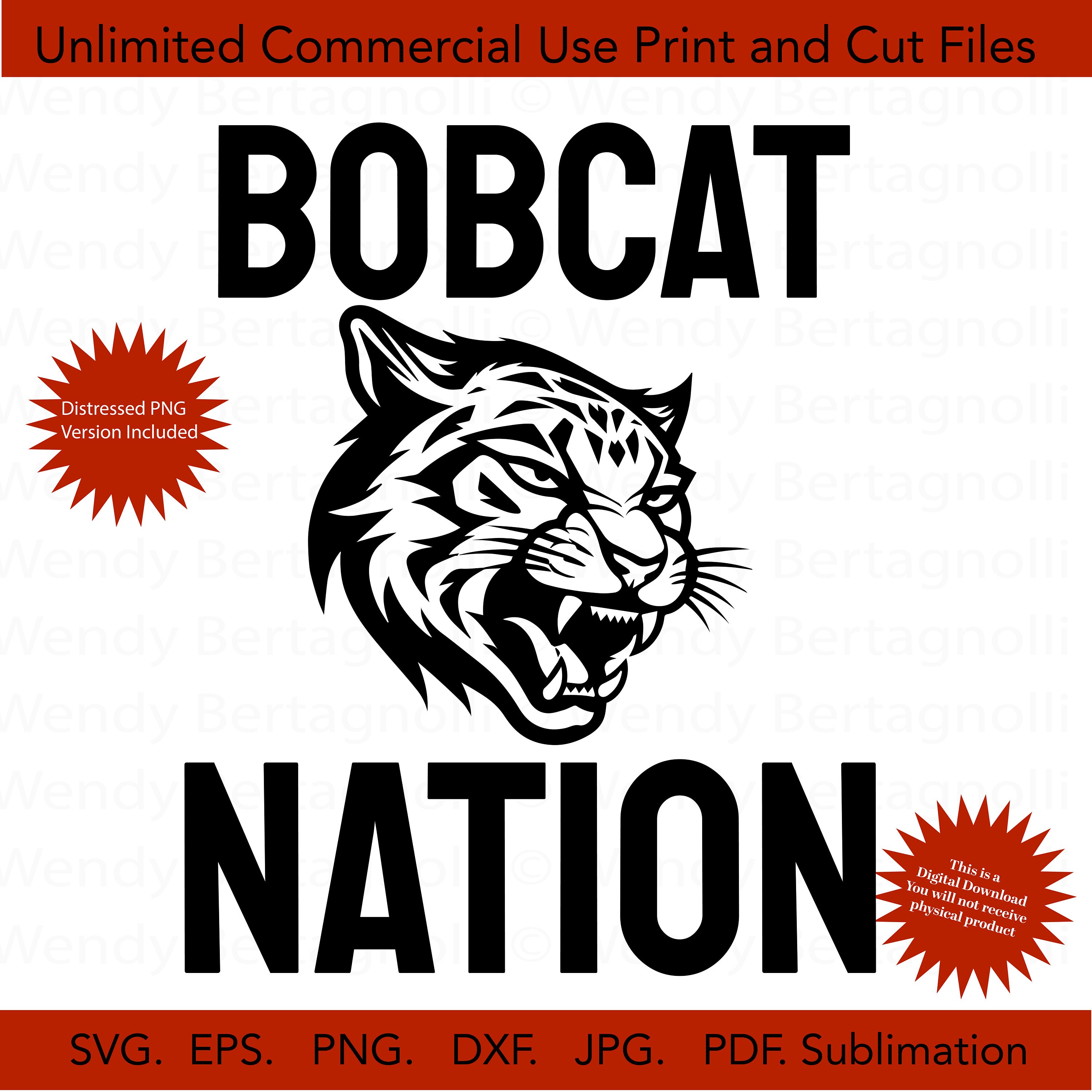 Bobcat SVG, Bobcat Nation Png, Png, Svg, Digital Files, Cricut ...