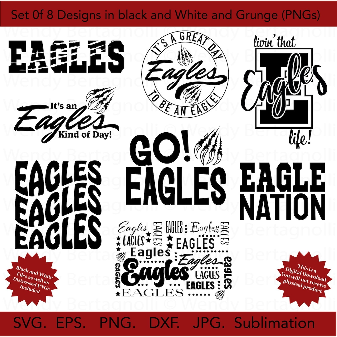 Eagles PNG Bundle Eagles Nation SVG Sports Mom Sports Dad - Etsy