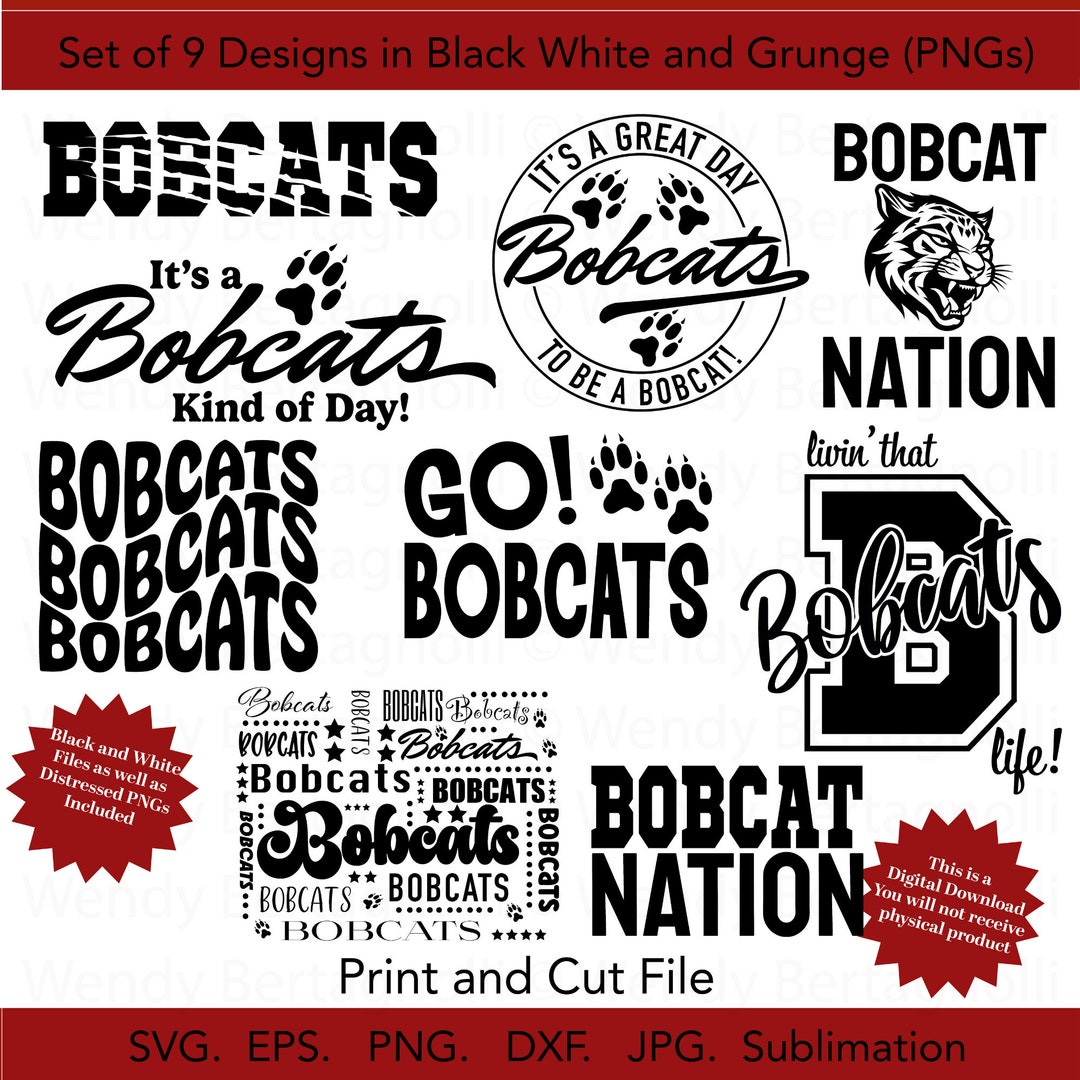 Bobcats SVG Bundle Bobcats Nation Sports Mom Sports Dad Png Svg Bobcats ...