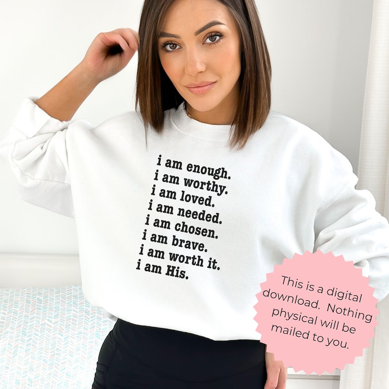 Positive Affirmation Svg Cut Files, Silhouette and Cricut Svg, Self ...