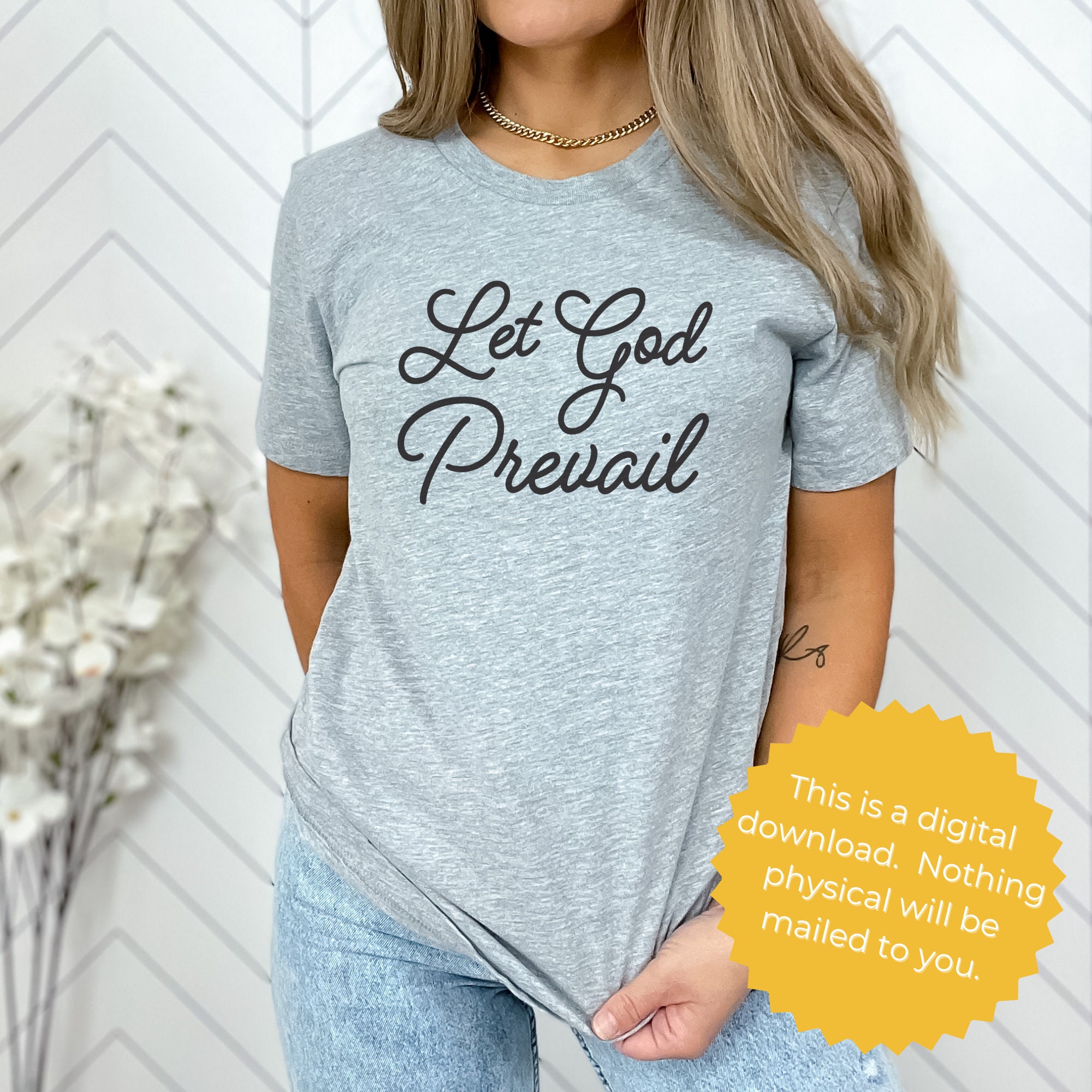 Let God Prevail Png, Jesus SVG, Cross SVG, Instant Download Svg, Png ...