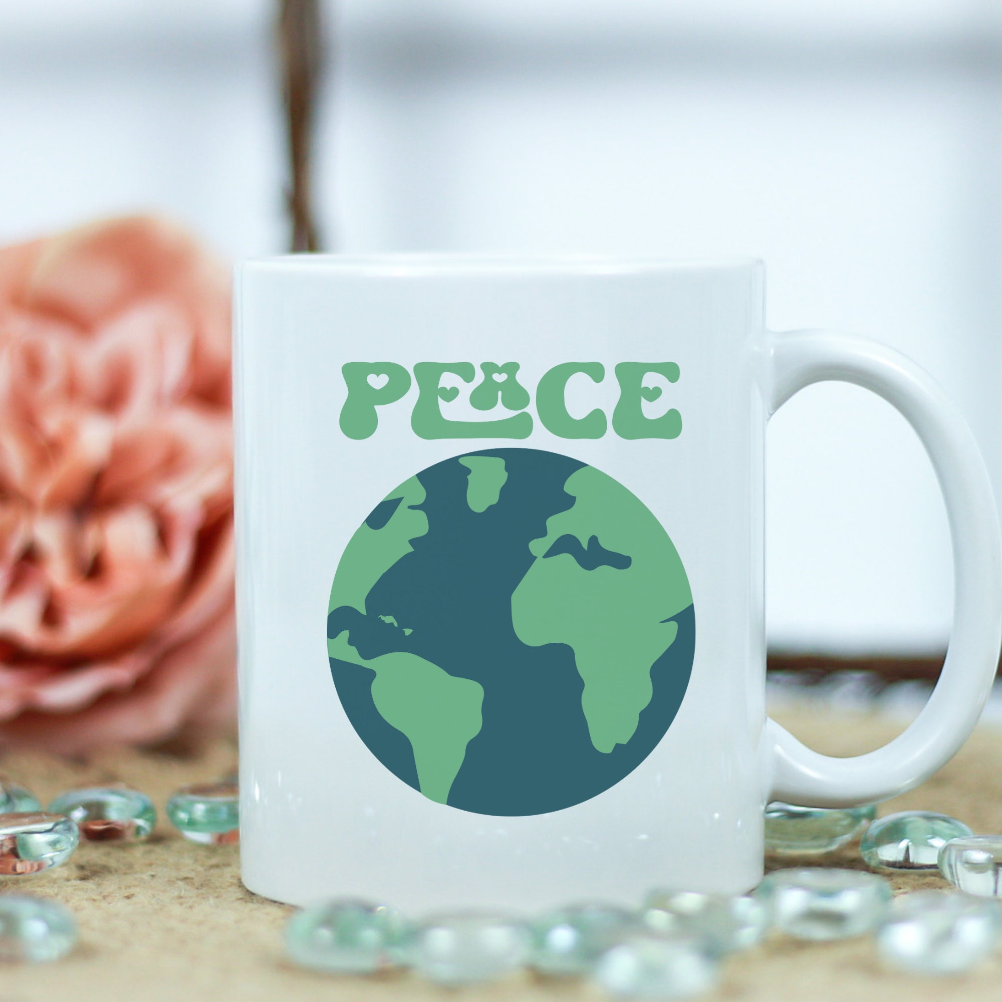 World Peace SVG Super Simple Svg Cut File Earth Day Human - Etsy