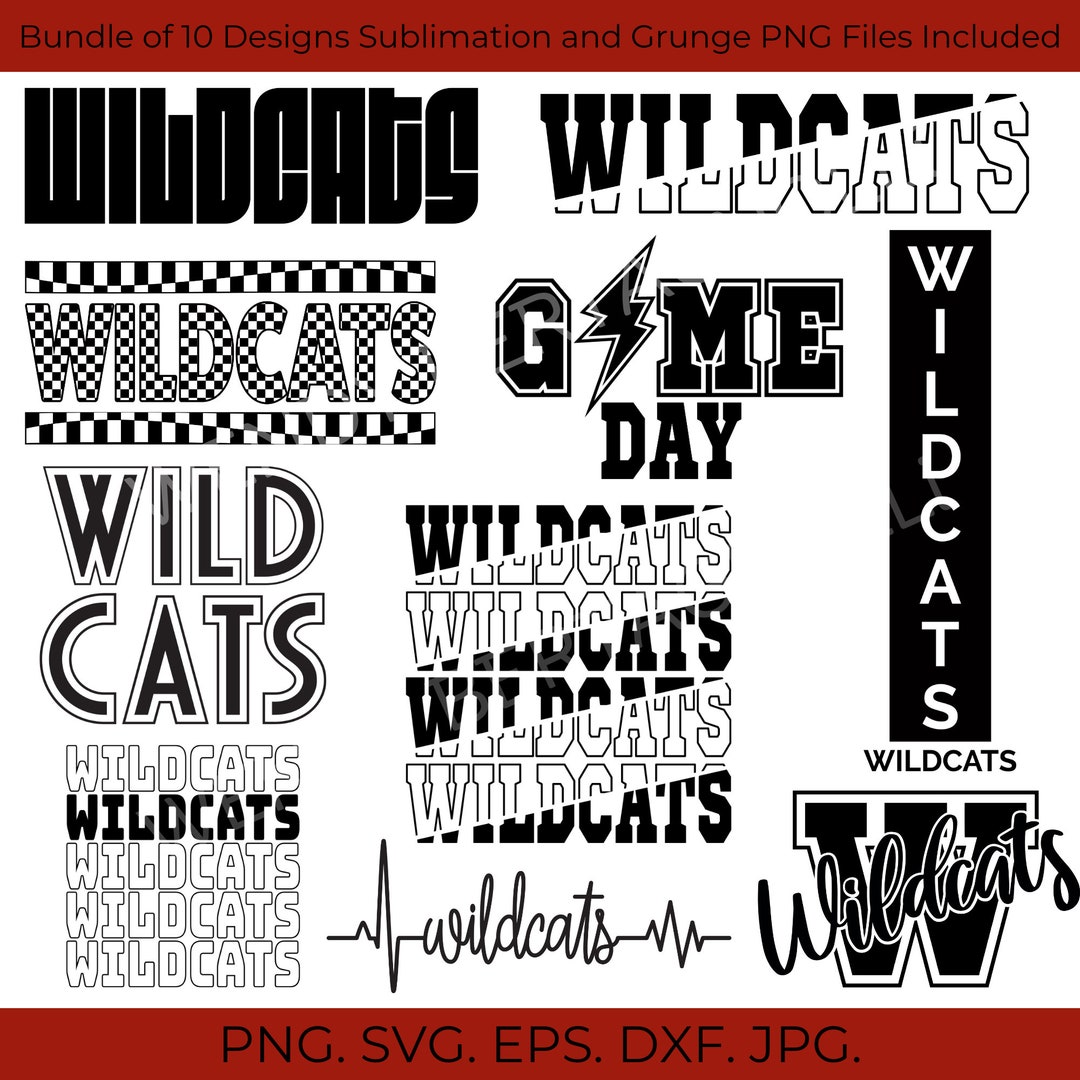 Wildcats PNG Bundle, Wildcats SVG, Sports Mom, Sports Dad, Instant ...