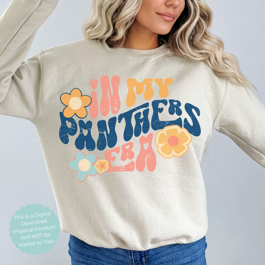 Trendy Panthers in My Panther Era SVG PNG Panthers Sublimation Sports ...