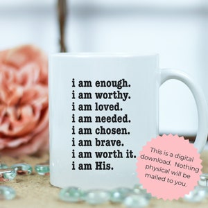 Positive Affirmation Svg Cut Files, Silhouette and Cricut Svg, Self ...