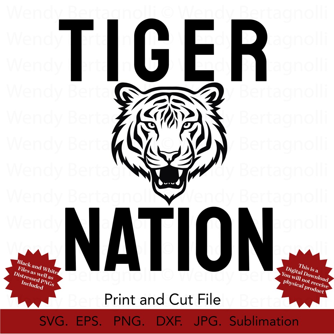 Tigers SVG, Tigers Nation Png, Gift for Mom, Gift for Dad, Tigers ...