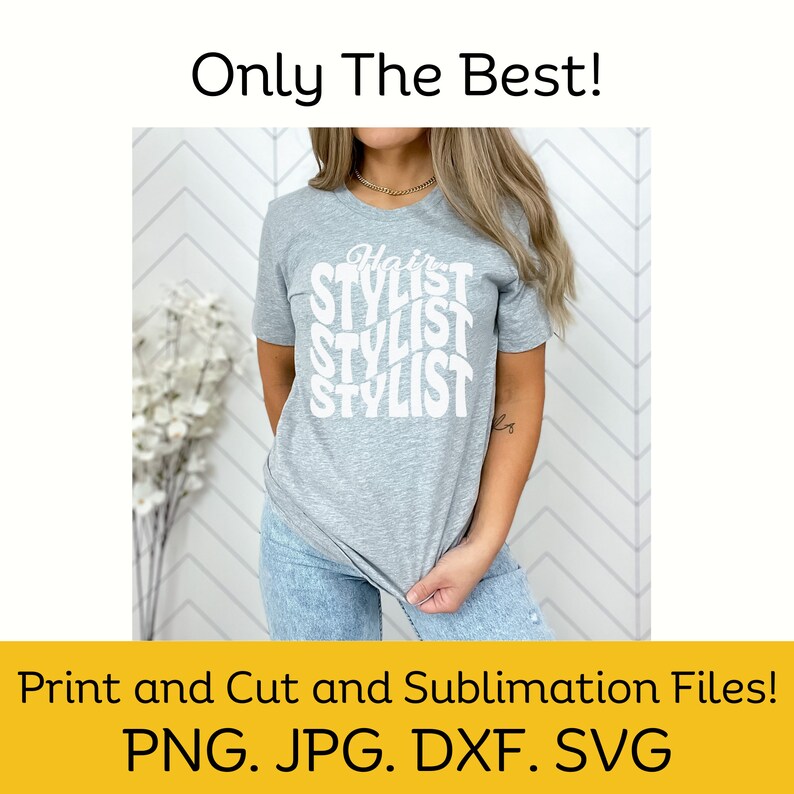 Estilista de pelo Svg Png Estilista Png EKG línea Peluquería Camisa ...