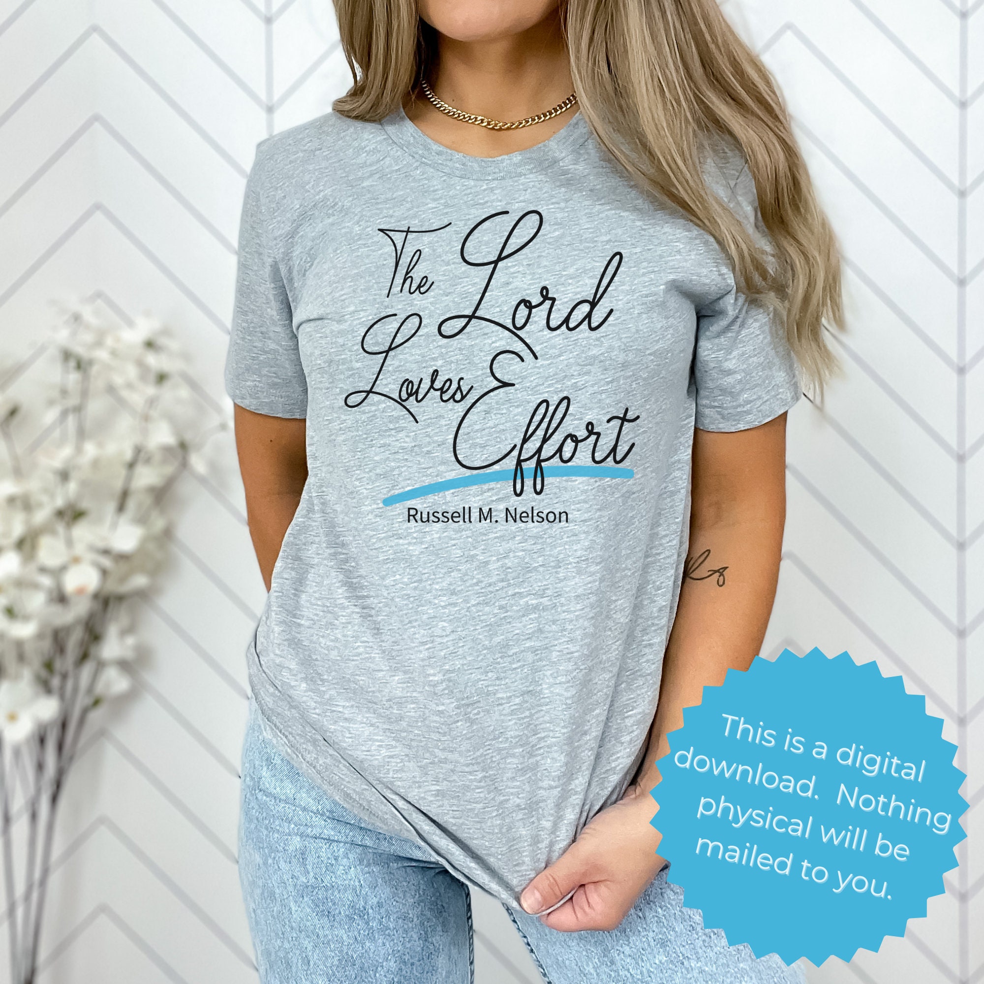 The Lord Loves Effort SVG. LDS Prophet Quote. Christian SVG. - Etsy