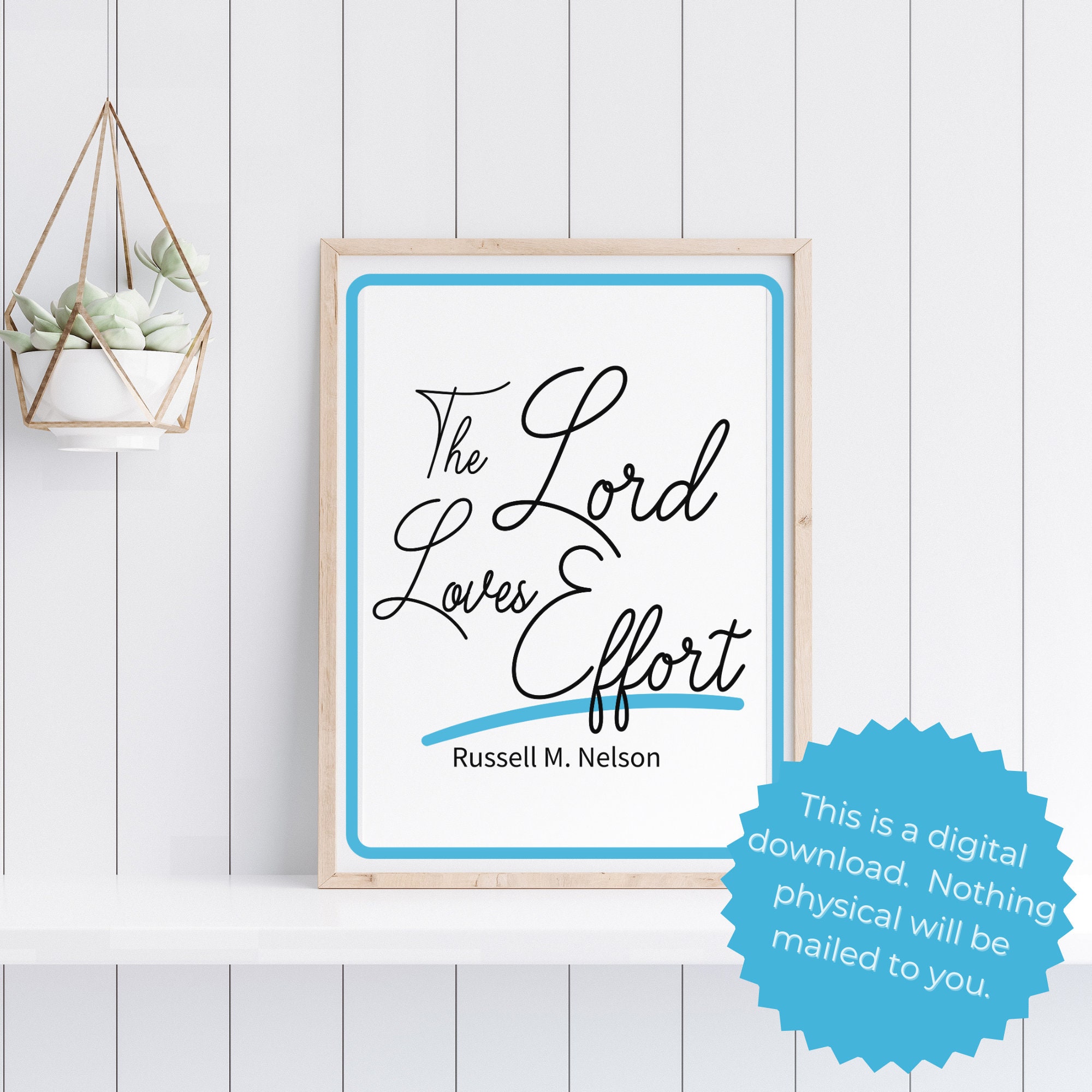 The Lord Loves Effort SVG. LDS Prophet Quote. Christian SVG. - Etsy