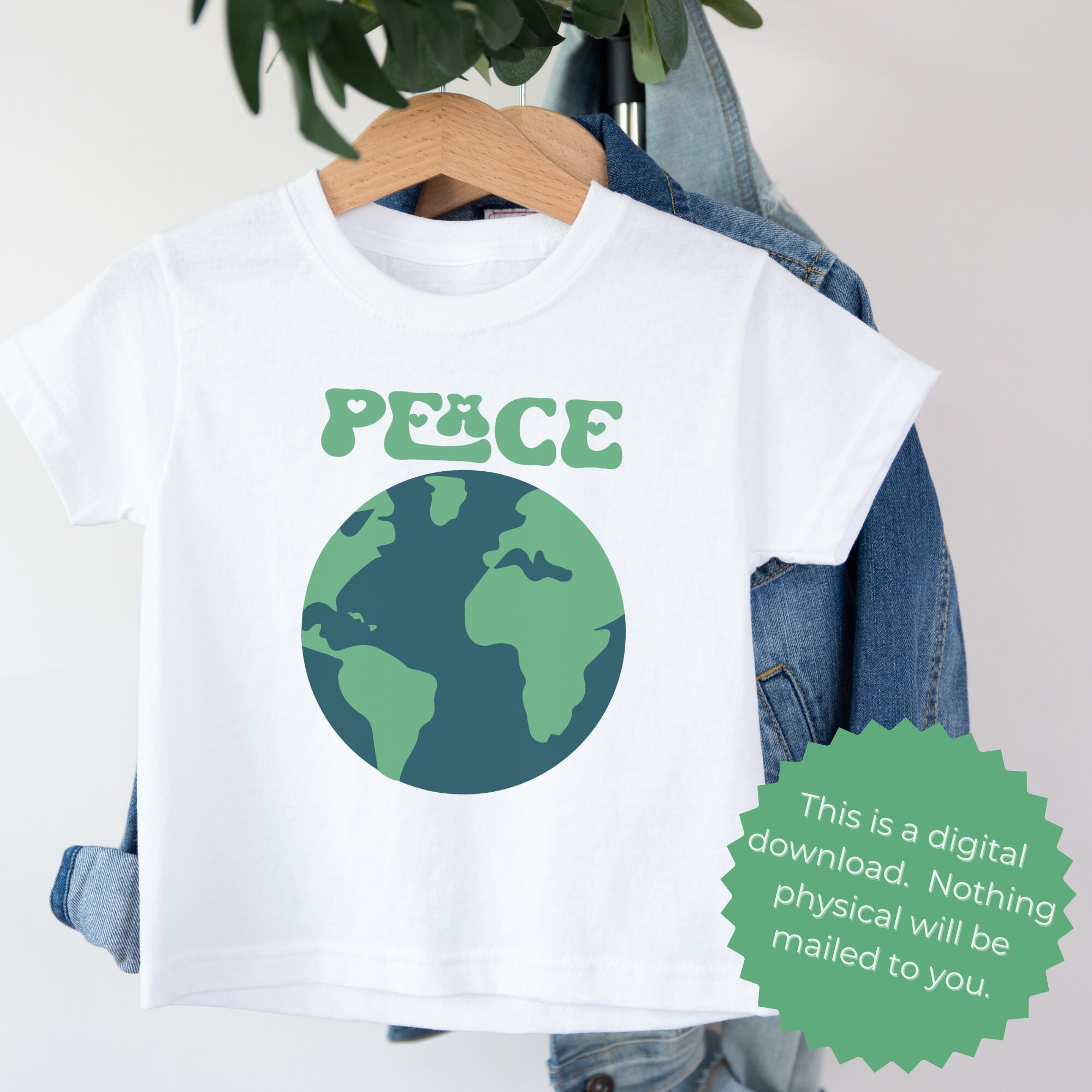 World Peace SVG Super Simple Svg Cut File Earth Day Human - Etsy