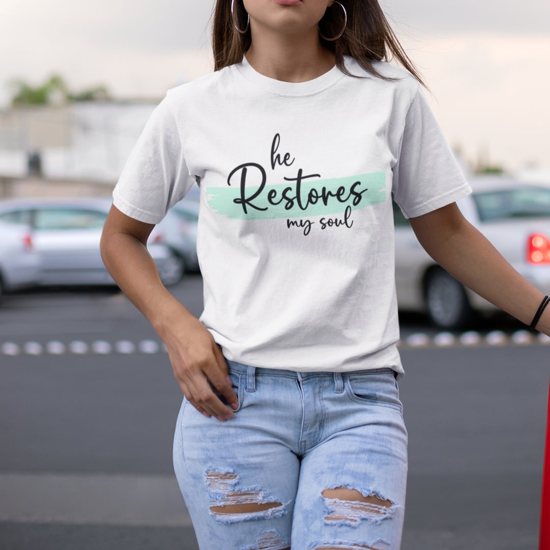 Jesus Restores Svg, Jesus Cut File Svg, Christian Svg, Silhouette Cut ...