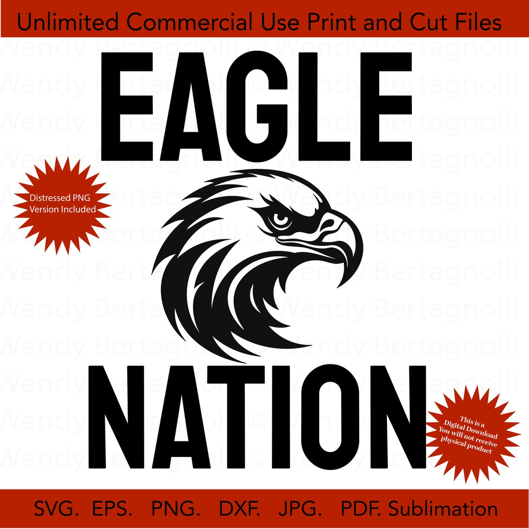 Eagle SVG Eagle Nation Png Png Svg Digital Files Cricut - Etsy