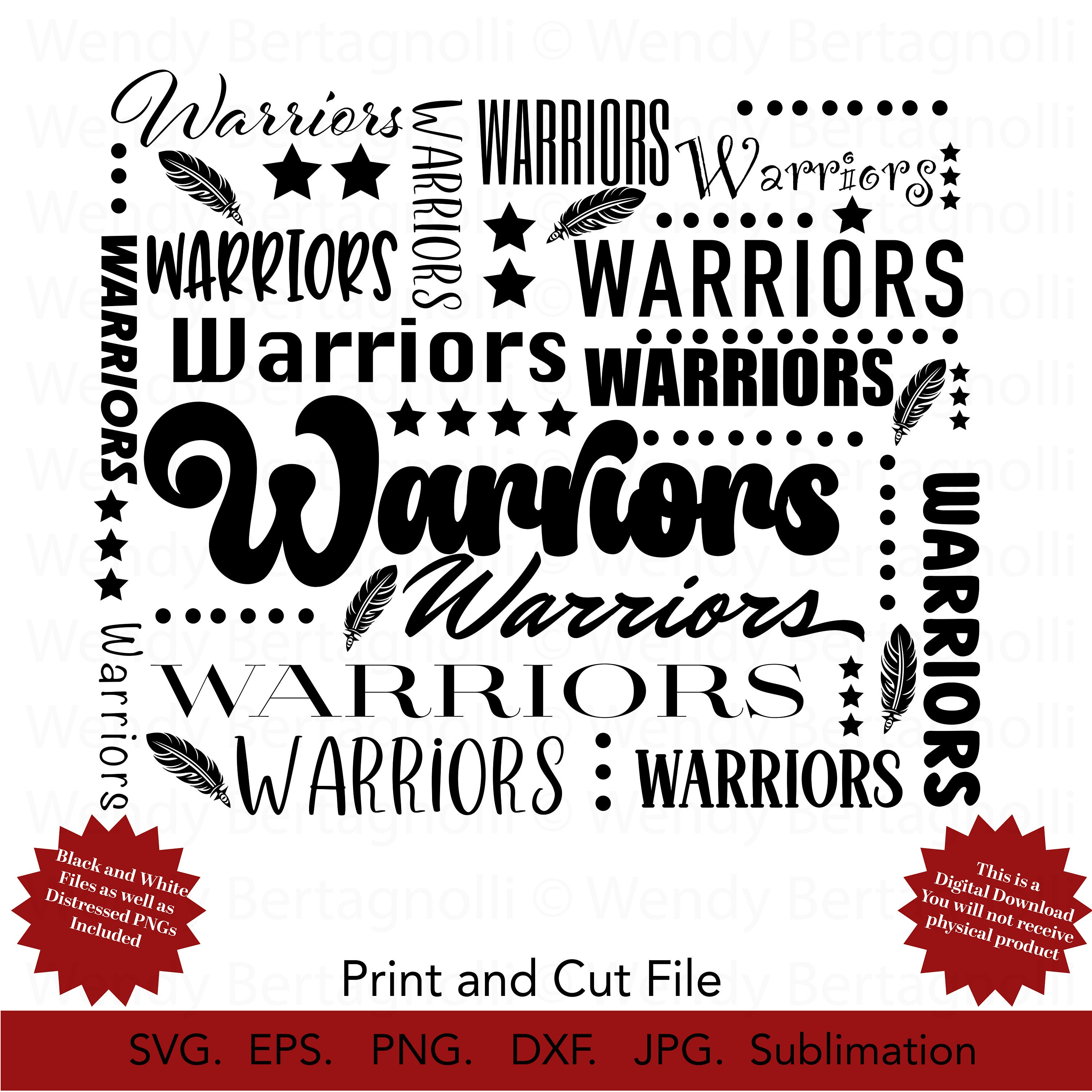 Warriors SVG Warriors Png Svg Digital Files Cricut Retro - Etsy