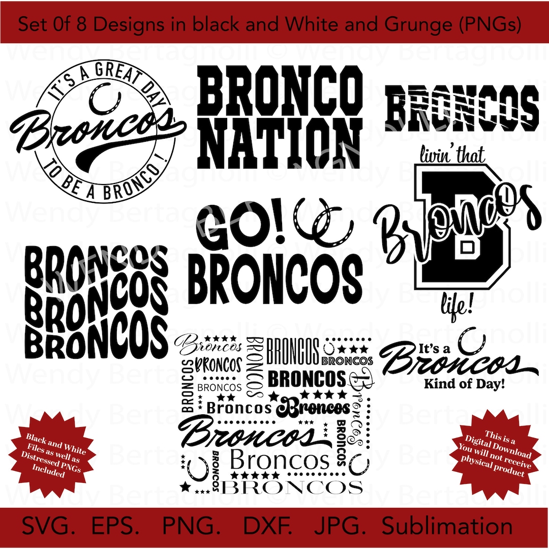 Broncos SVG Bundle, Broncos Nation, Sports Mom, Sports Dad, Png, Svg ...