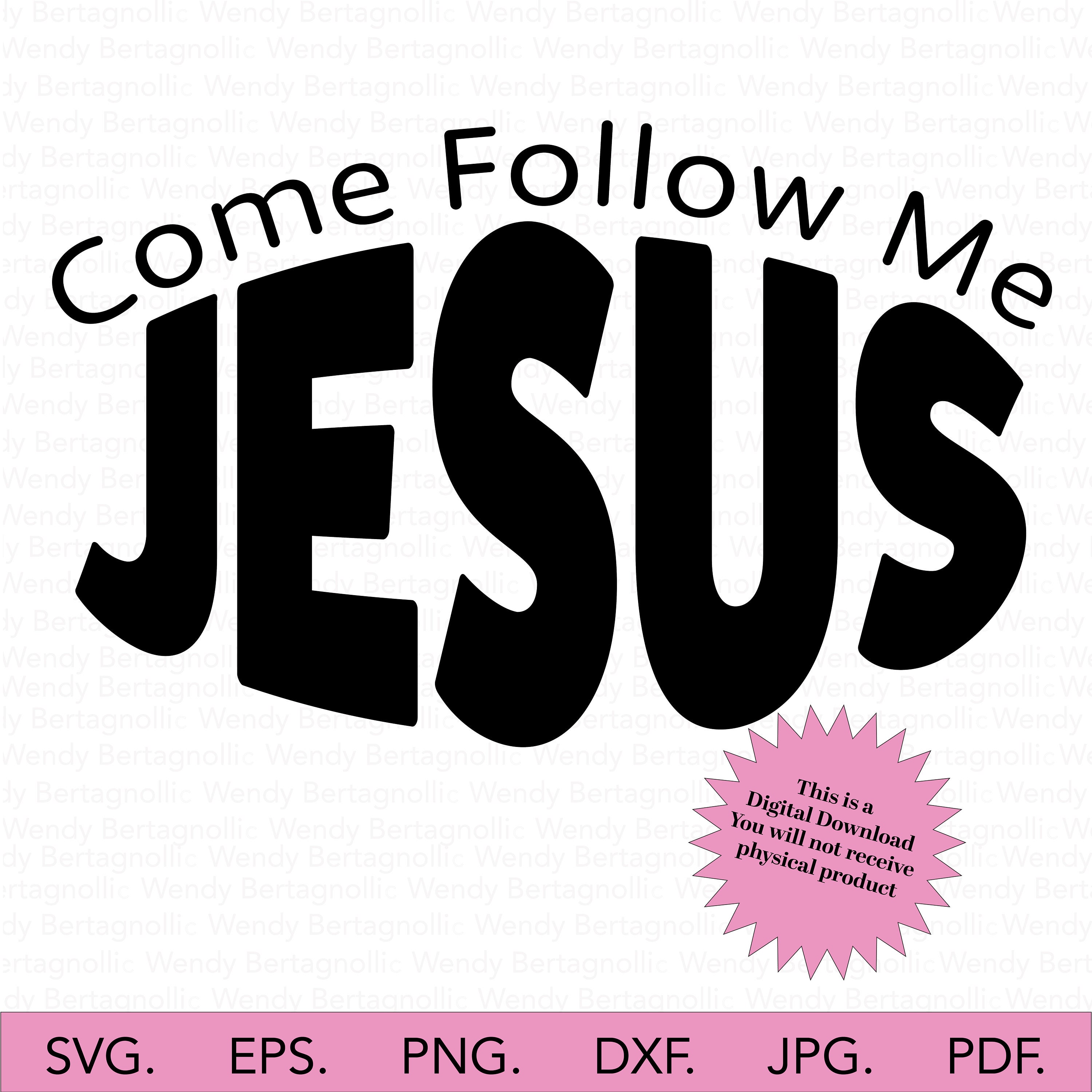 Christian SVG Come Follow Me SVG Jesus Svg Cricut Silhouette - Etsy