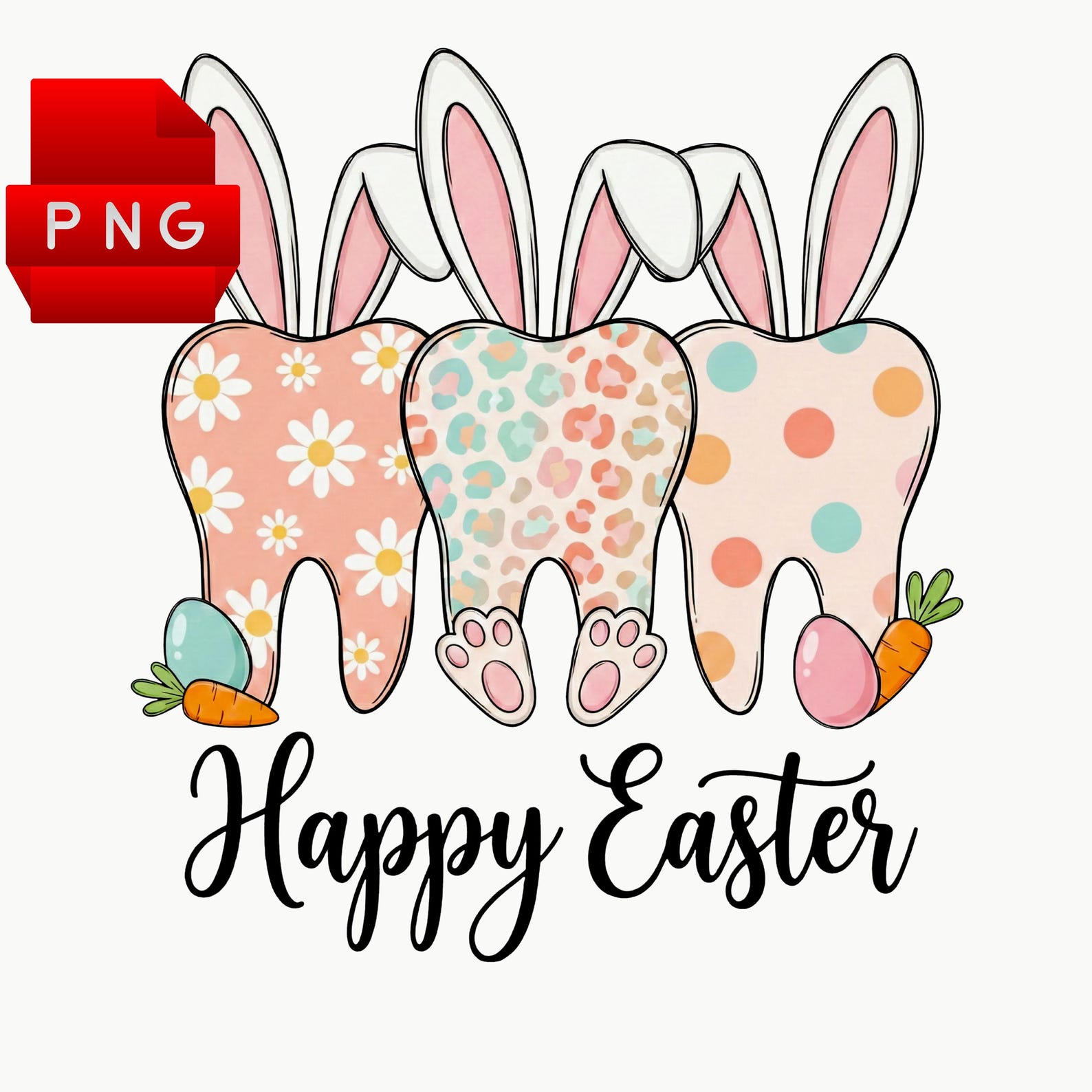 Dental Easter Bunnу Teeth PNG, Instant Download SVG - Etsy